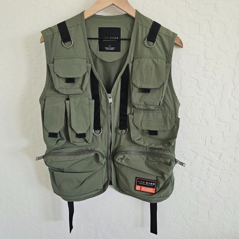 Life Code Progressive Tactical Utility Vest Olive Gre… - Gem